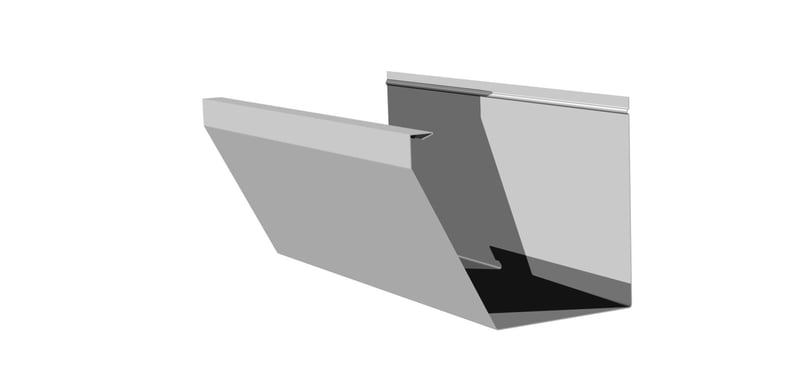 6" IronMan Straight Face Profile | KWM Gutterman